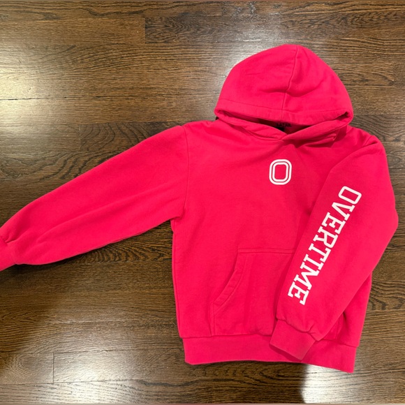 Overtime | Shirts & Tops | Overtime Ot Hoodie Sweatshirt Pink Ym | Poshmark